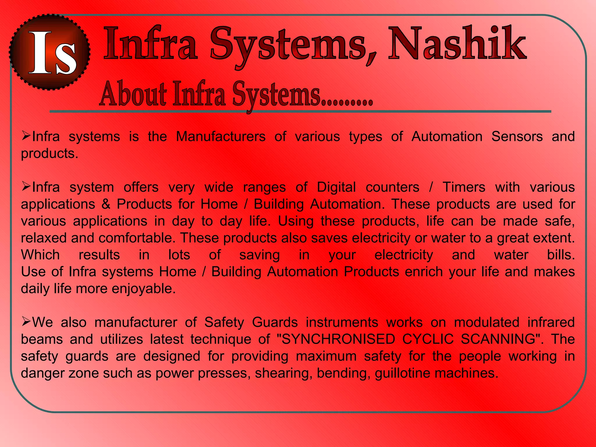 Infra systems | PPT