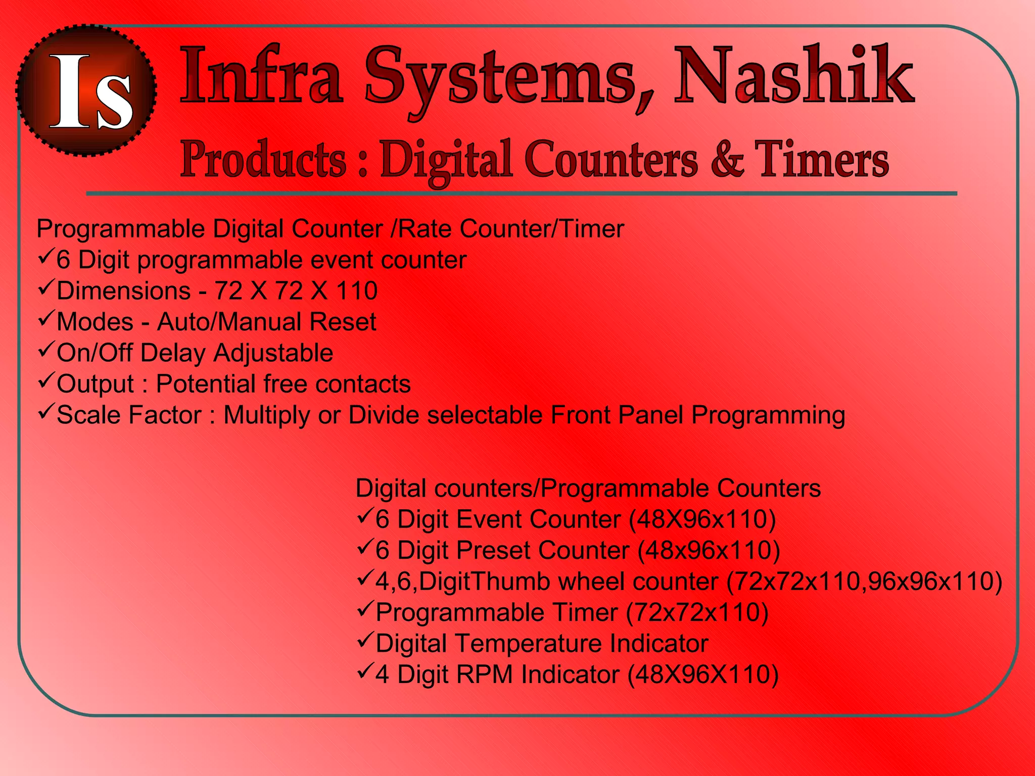 Infra systems | PPT