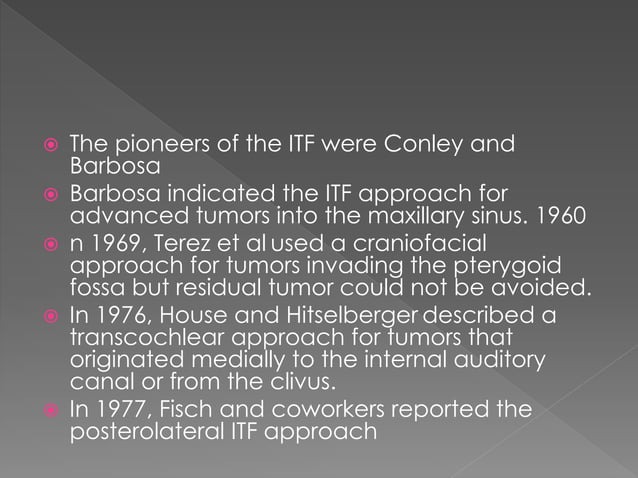 Infratemporal fossa approaches | PPTX