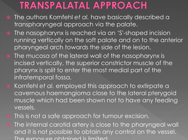 Infratemporal fossa approaches | PPTX