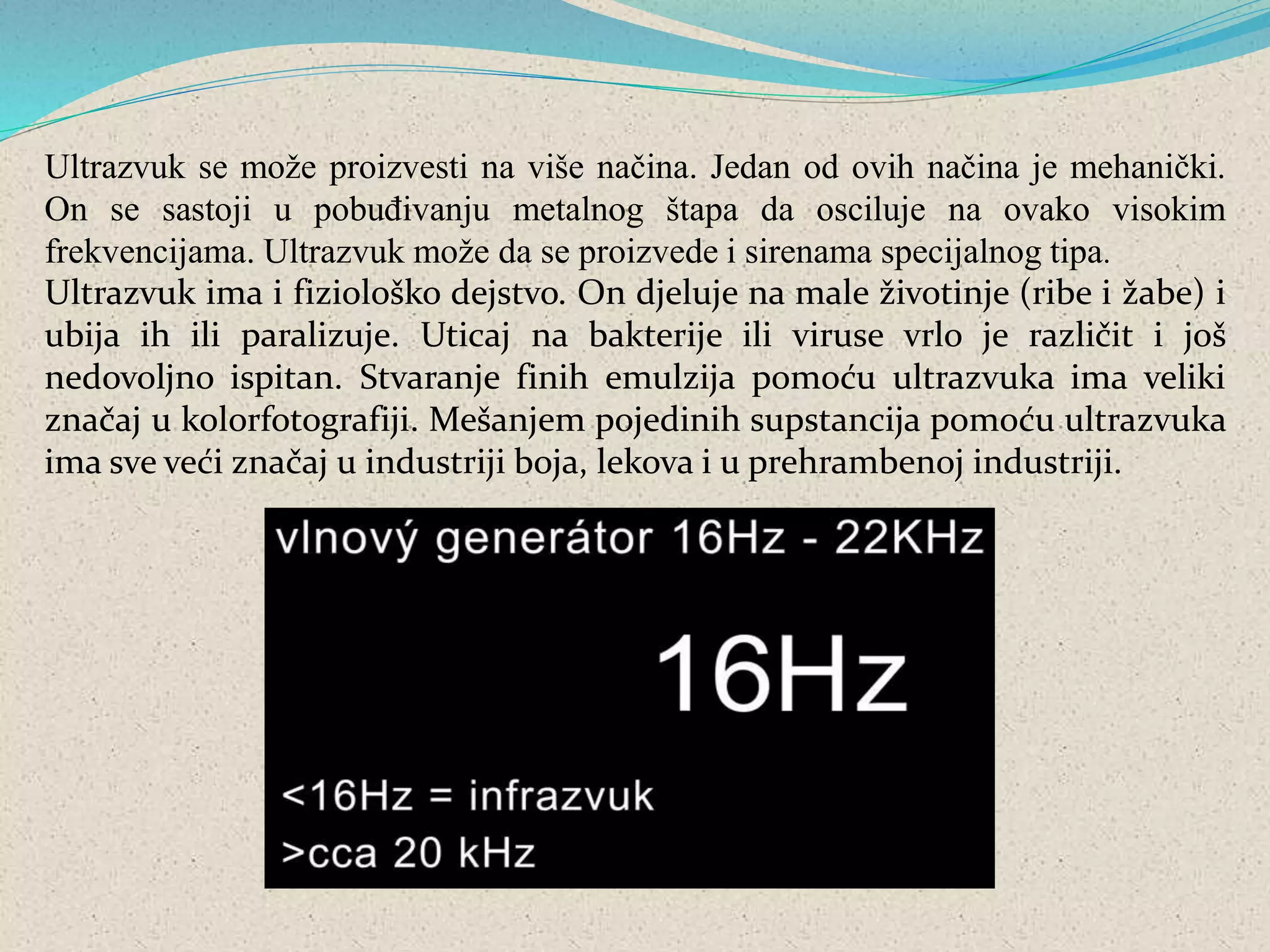 preInfrazvuk ultrazvuk | PPTX