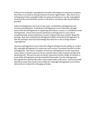 Infringement Essay | DOCX