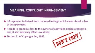 Infringement of Copyright Case Laws PPT
