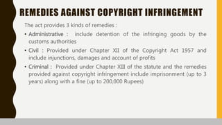 Infringement under copyright law | PPTX