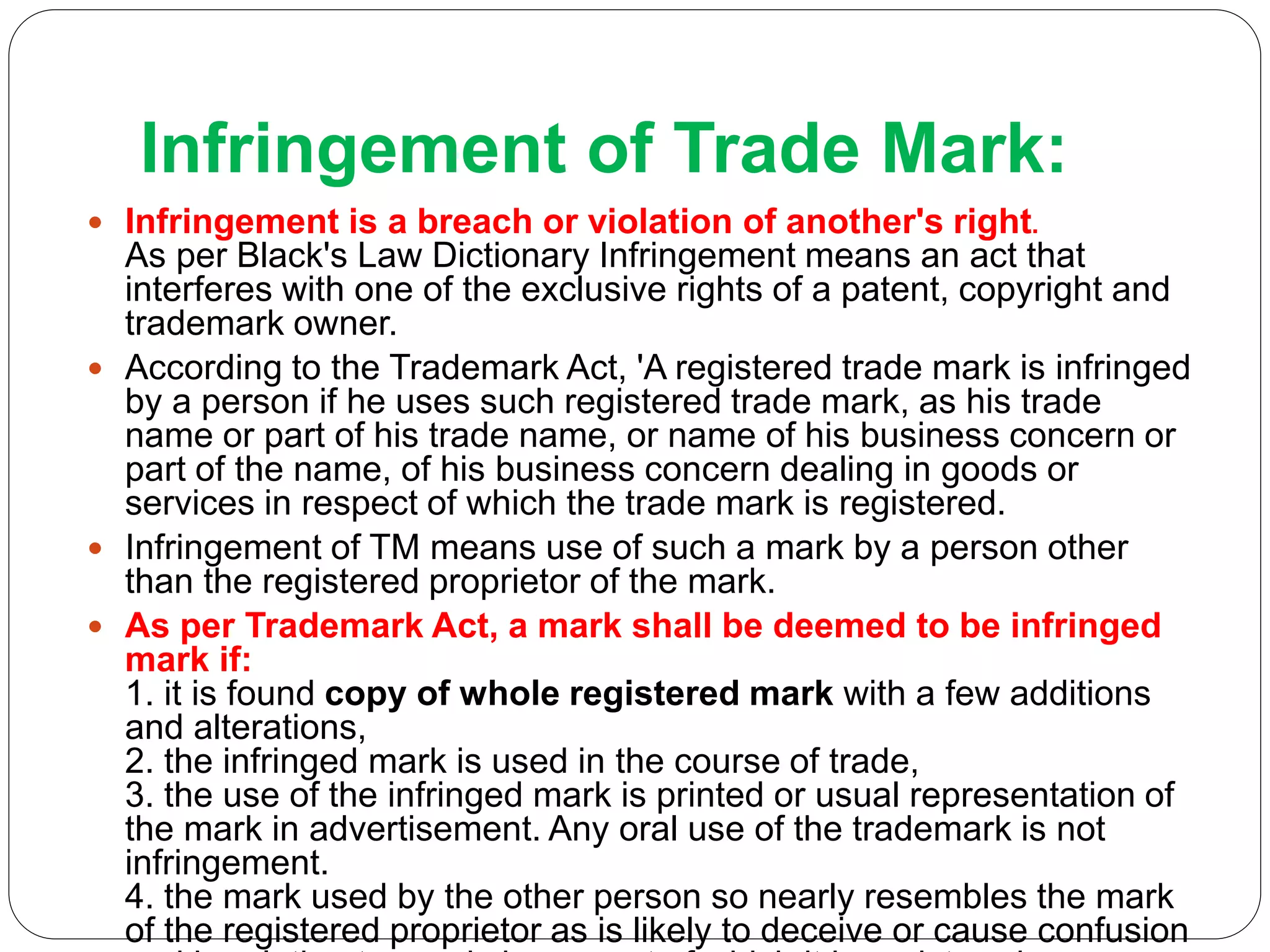 Infringment of Registered Trade Mark.pptx