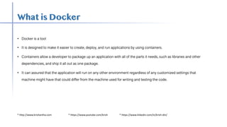 Introduction to docker | PPT
