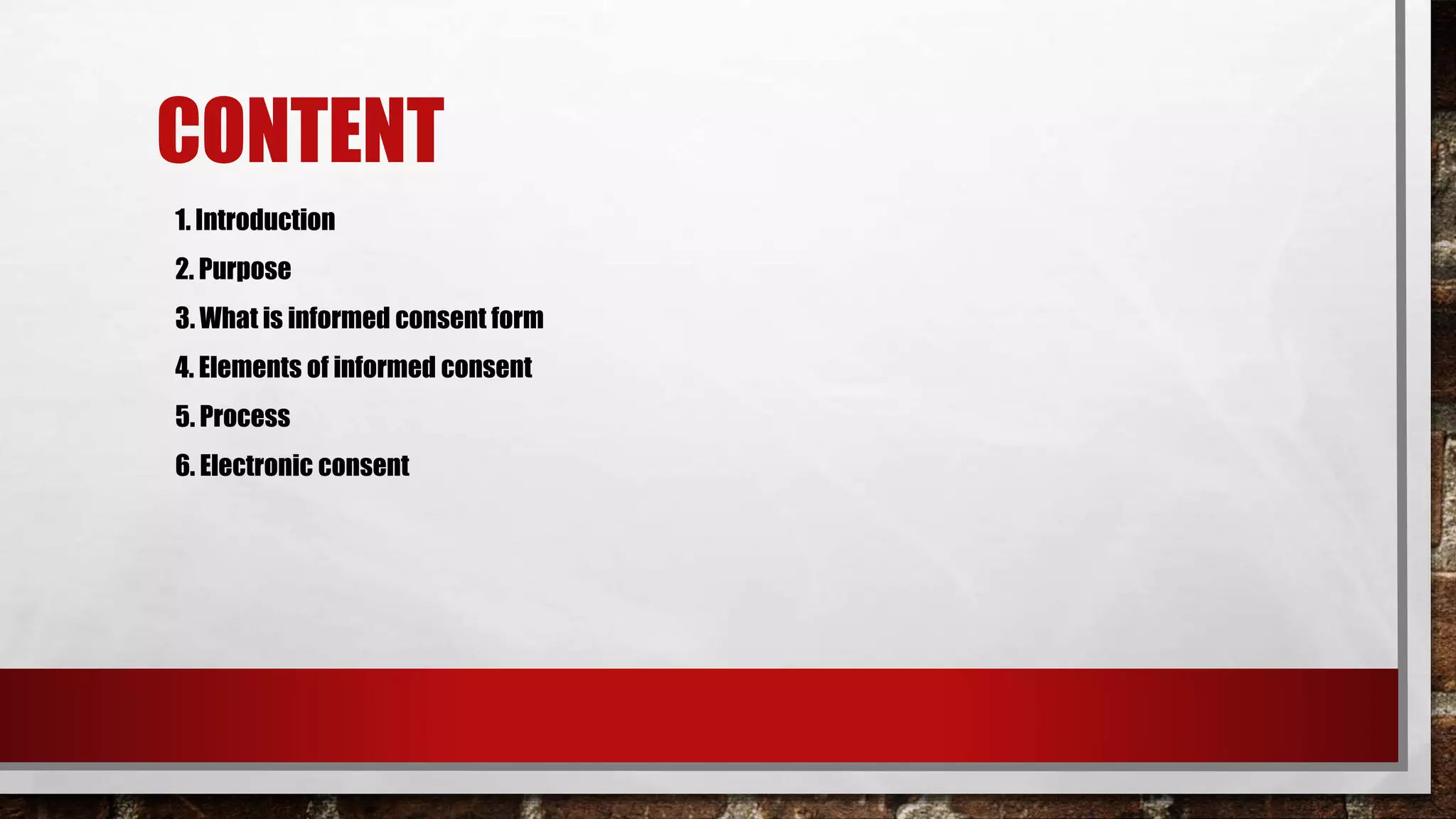 Infromed consent | PPT