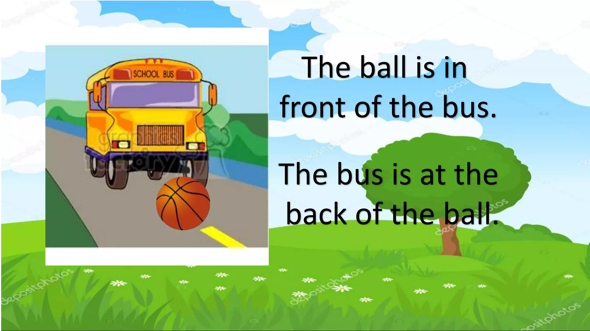 In front of and At the back of | PPT