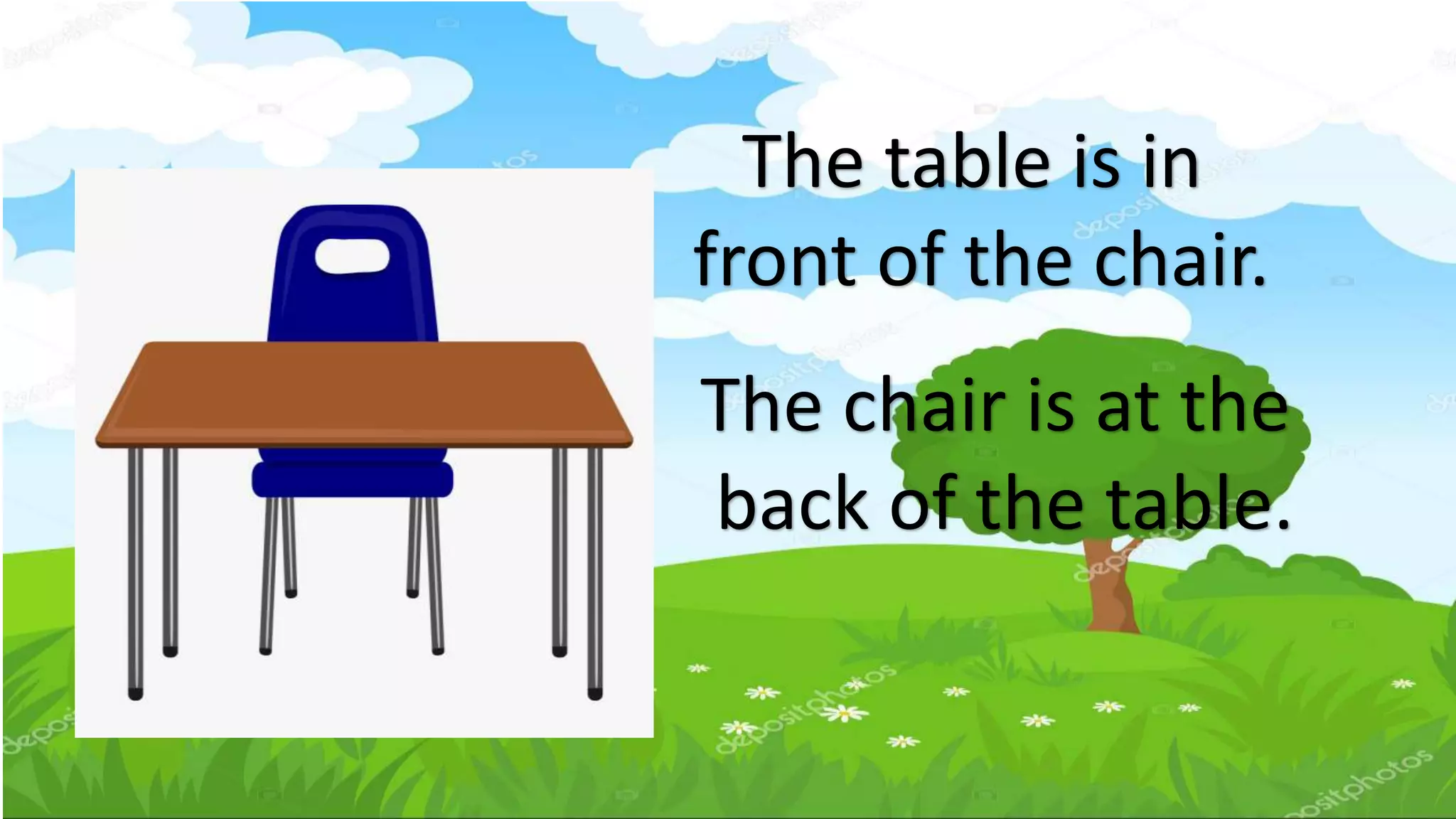 In front of and At the back of | PPT