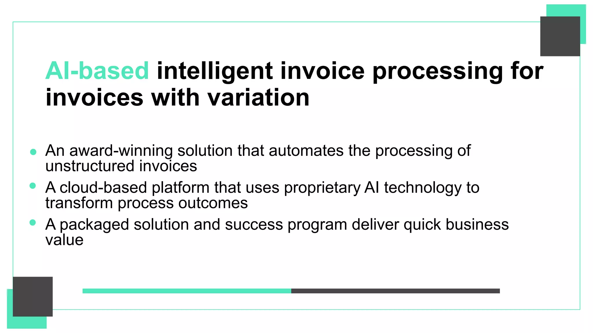 Invoice processing | PPTX