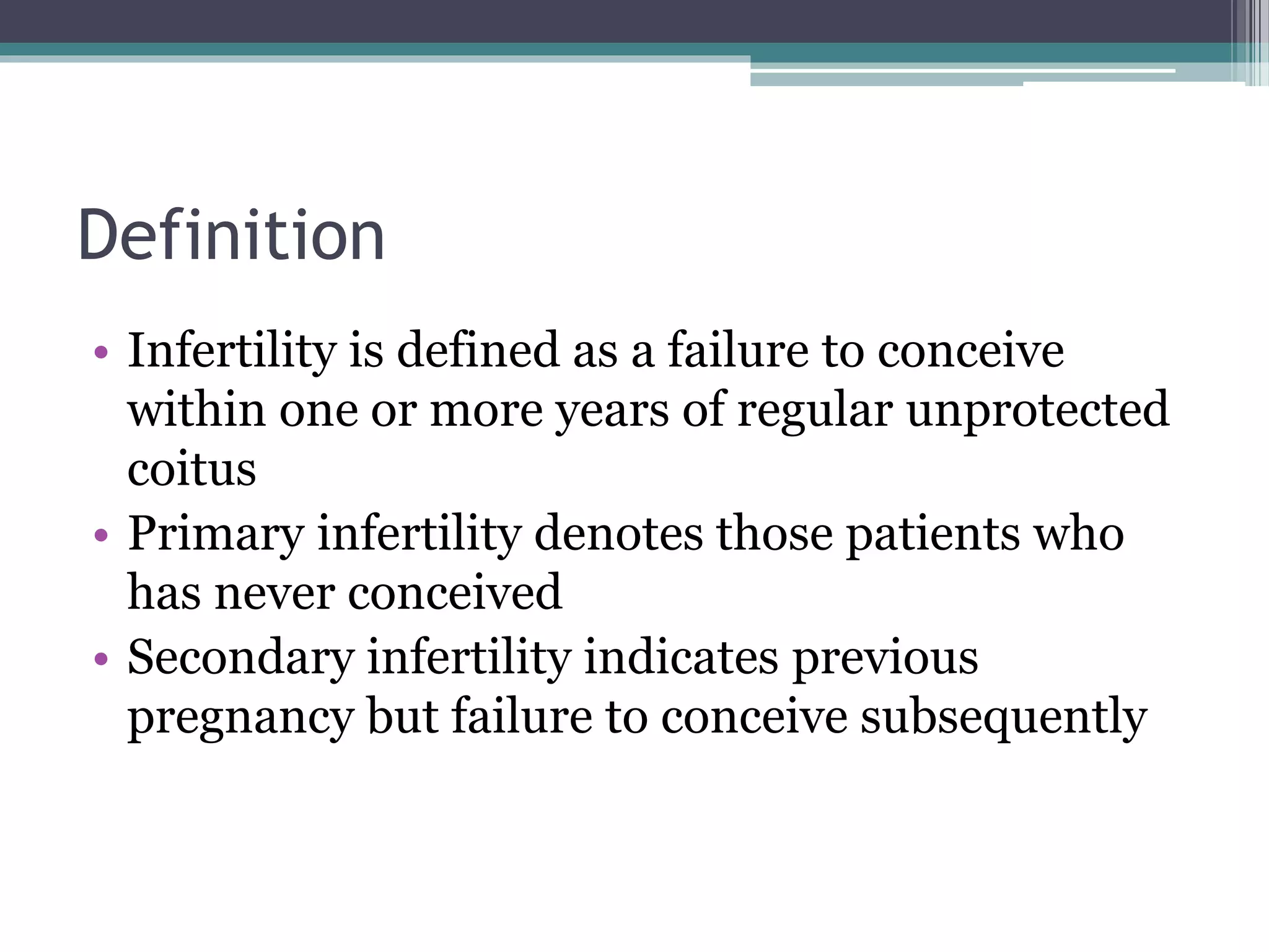 Infertility Male and female | PPTX