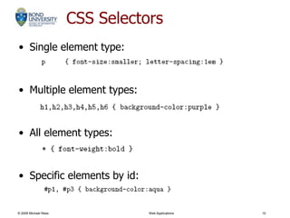 INFT132 093 05 Cascading Style Sheets | PPT