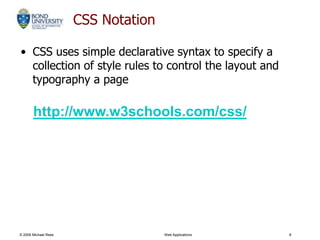 INFT132 093 05 Cascading Style Sheets | PPT
