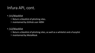 Infura survey | PPT