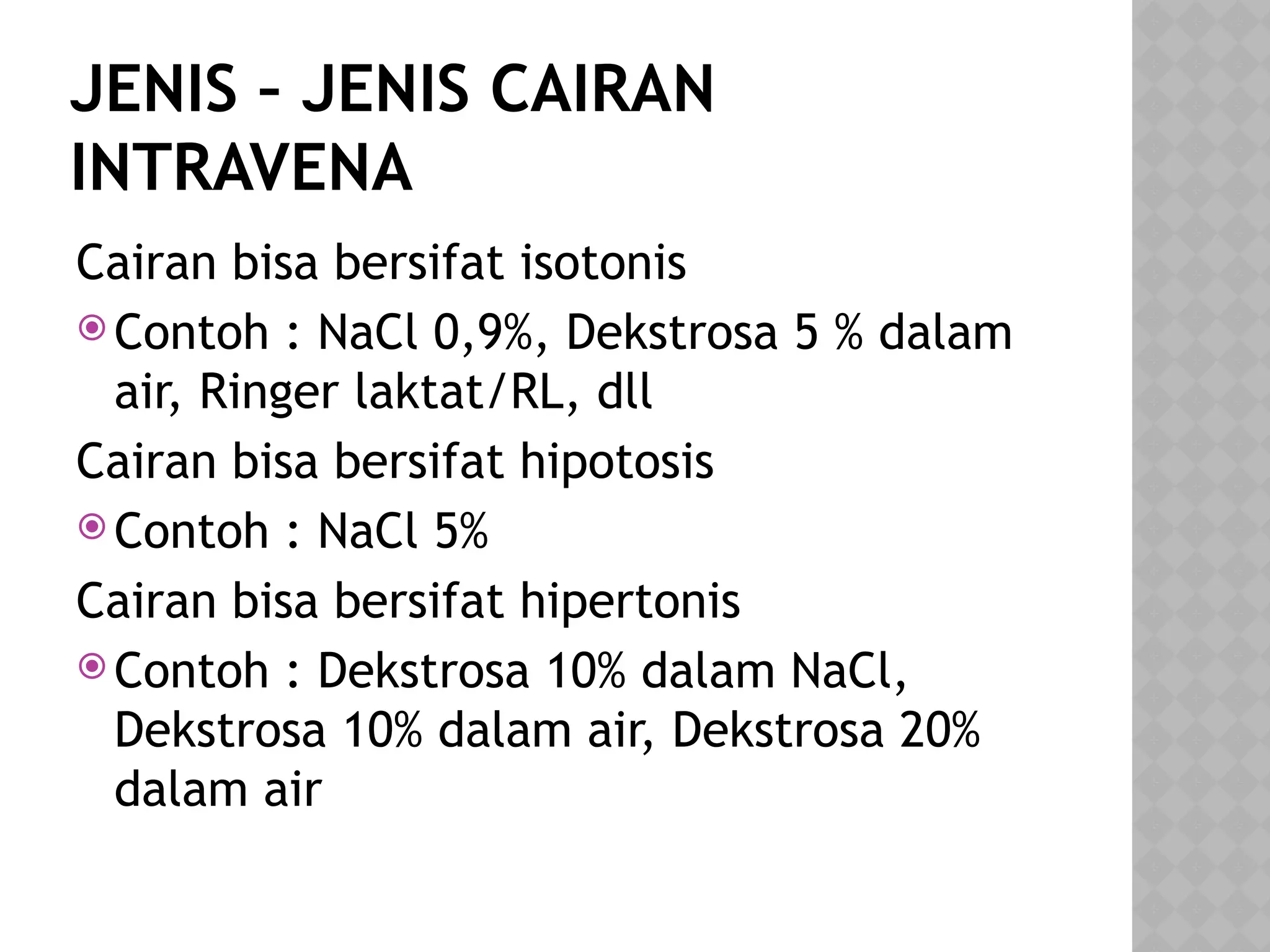 Pemasangan IVFD yang benar sesuai dengan sytandar yang di perhatikan | PPTX
