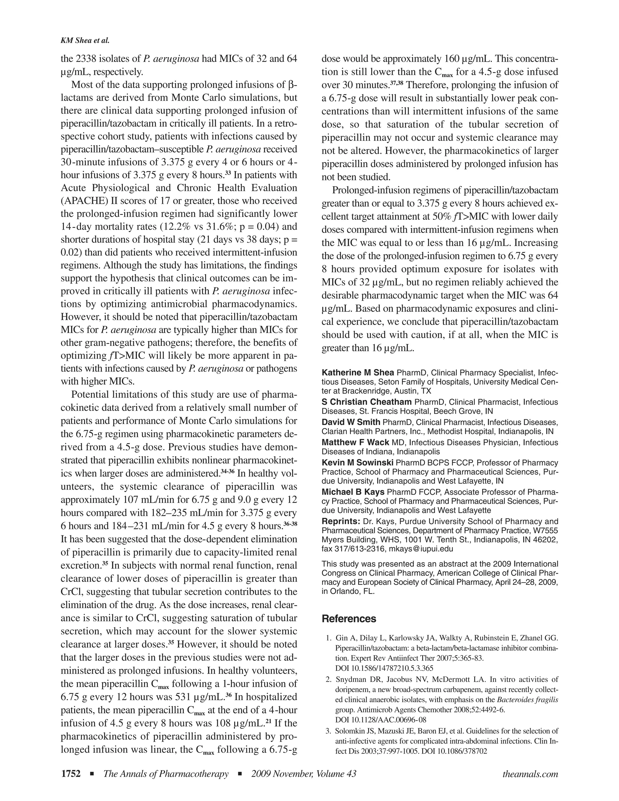 Infusion de 4 horas de tazocin | PDF