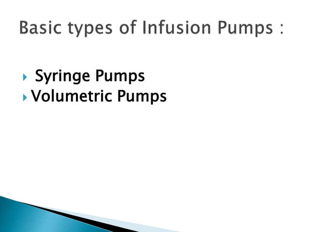 Infusion Pumps.pptx | Medical Health