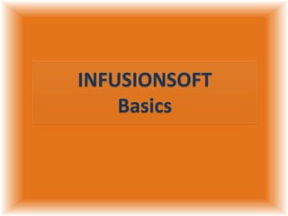Infusionsoft getting started | PPT