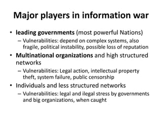 The Information Warfare: how it can affect us | PPTX