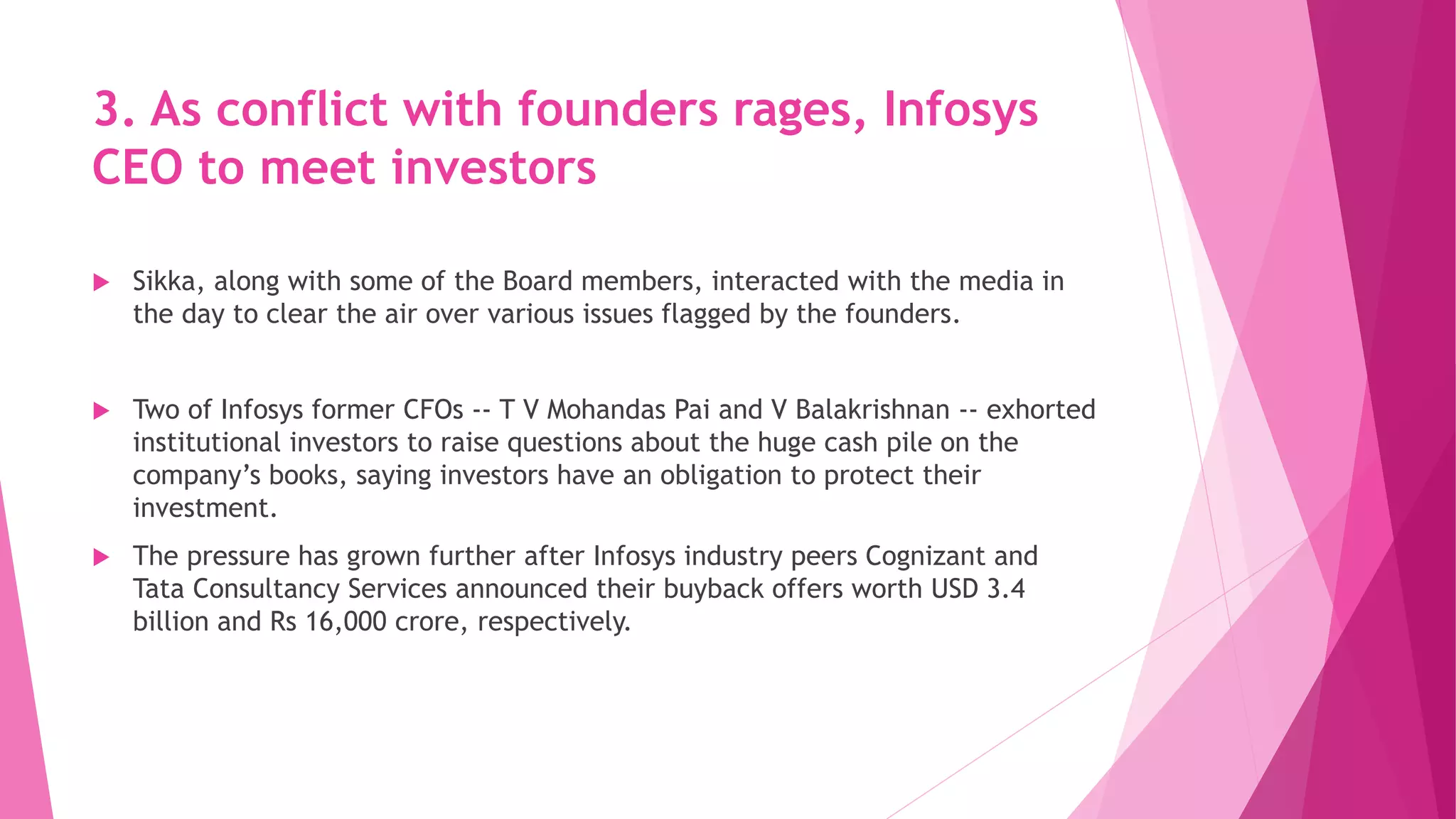 Infosys status in early 2017 | PPT