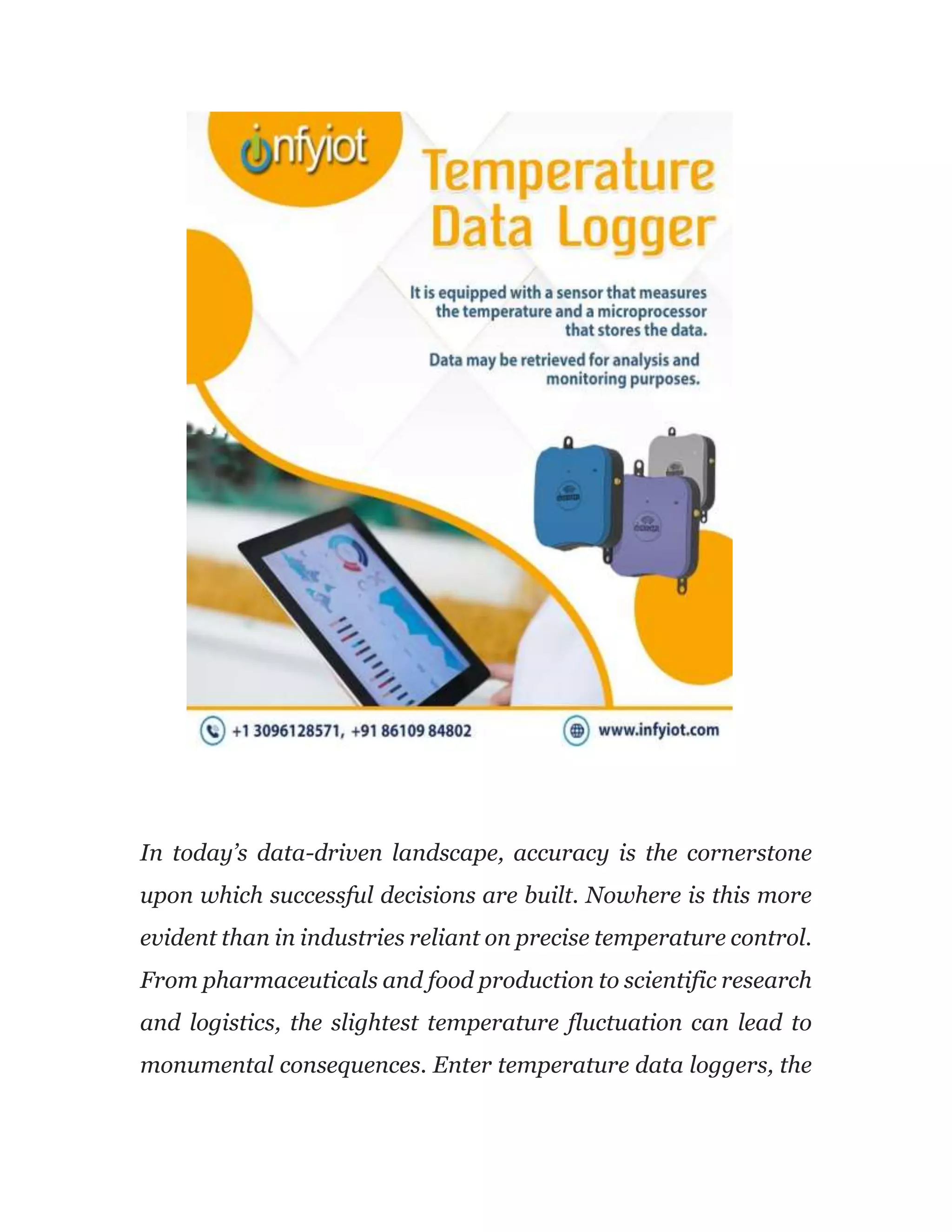 Precision In Tracking How Temperature Data Loggers Ensure Data Accuracy Pdf