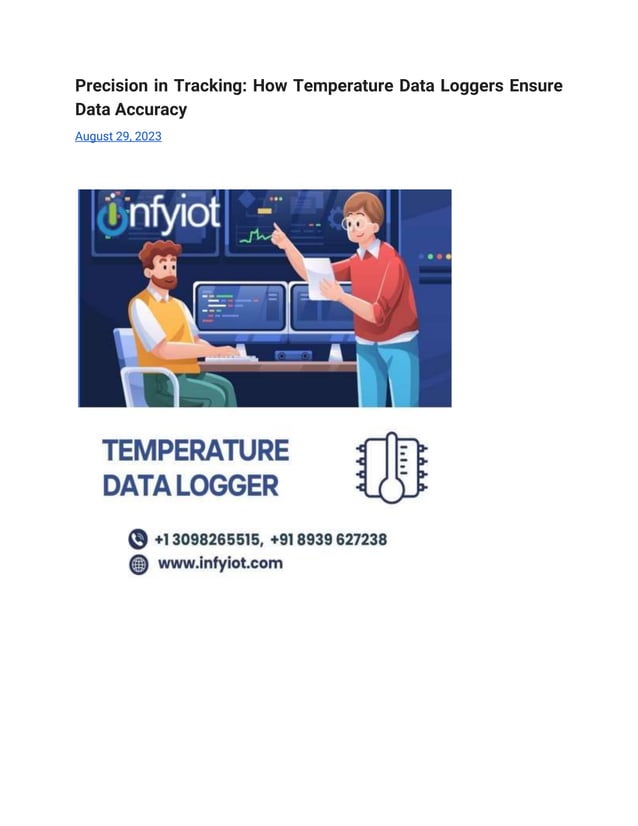 Precision In Tracking How Temperature Data Loggers Ensure Data Accuracy Pdf