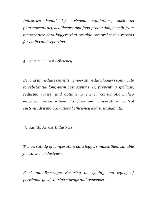 Streamlining Temperature Management A Deep Dive Into Data Loggers Pdf