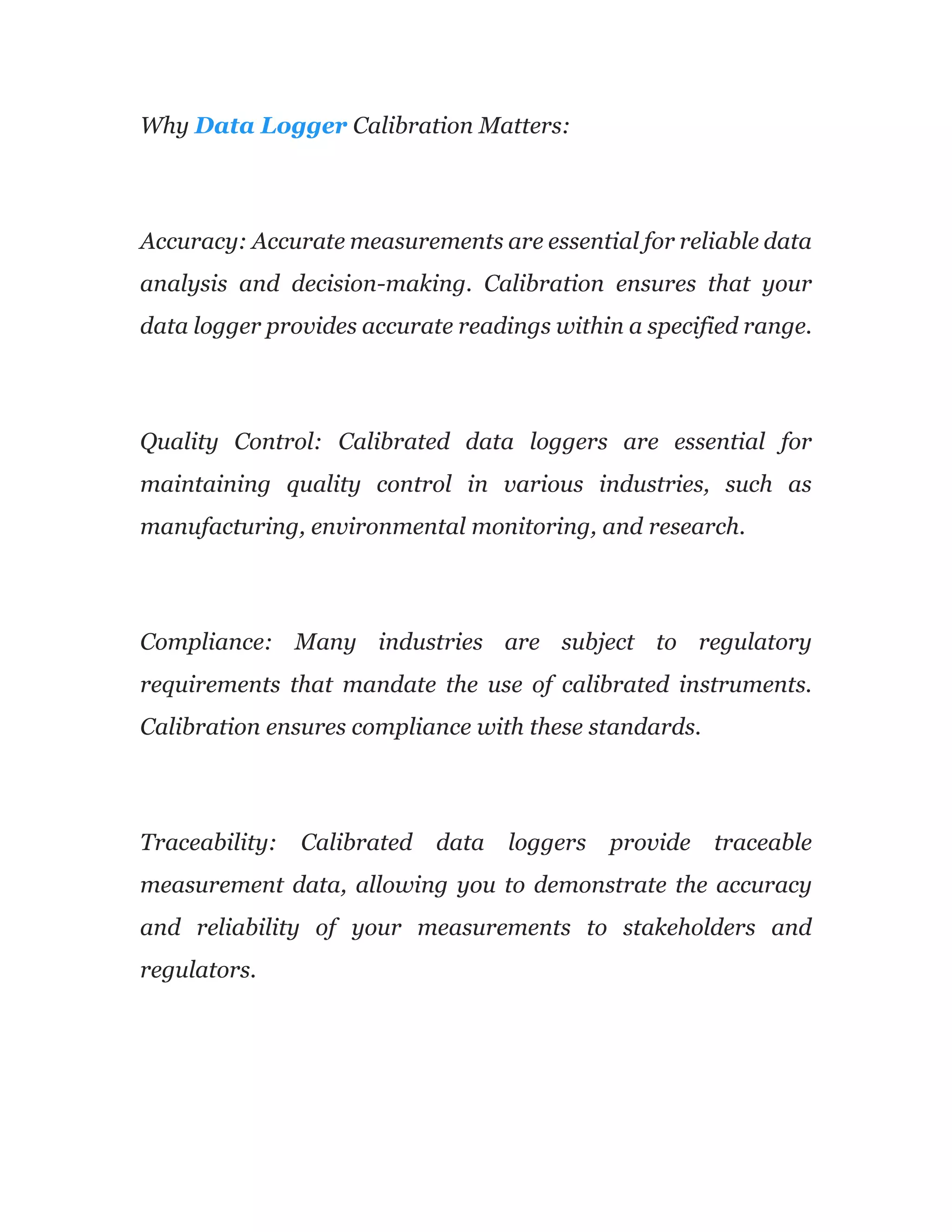 Understanding Data Logger Calibration: Why It Matters and How to Do It ...