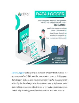 Understanding Data Logger Calibration: Why It Matters and How to Do It | DOCX