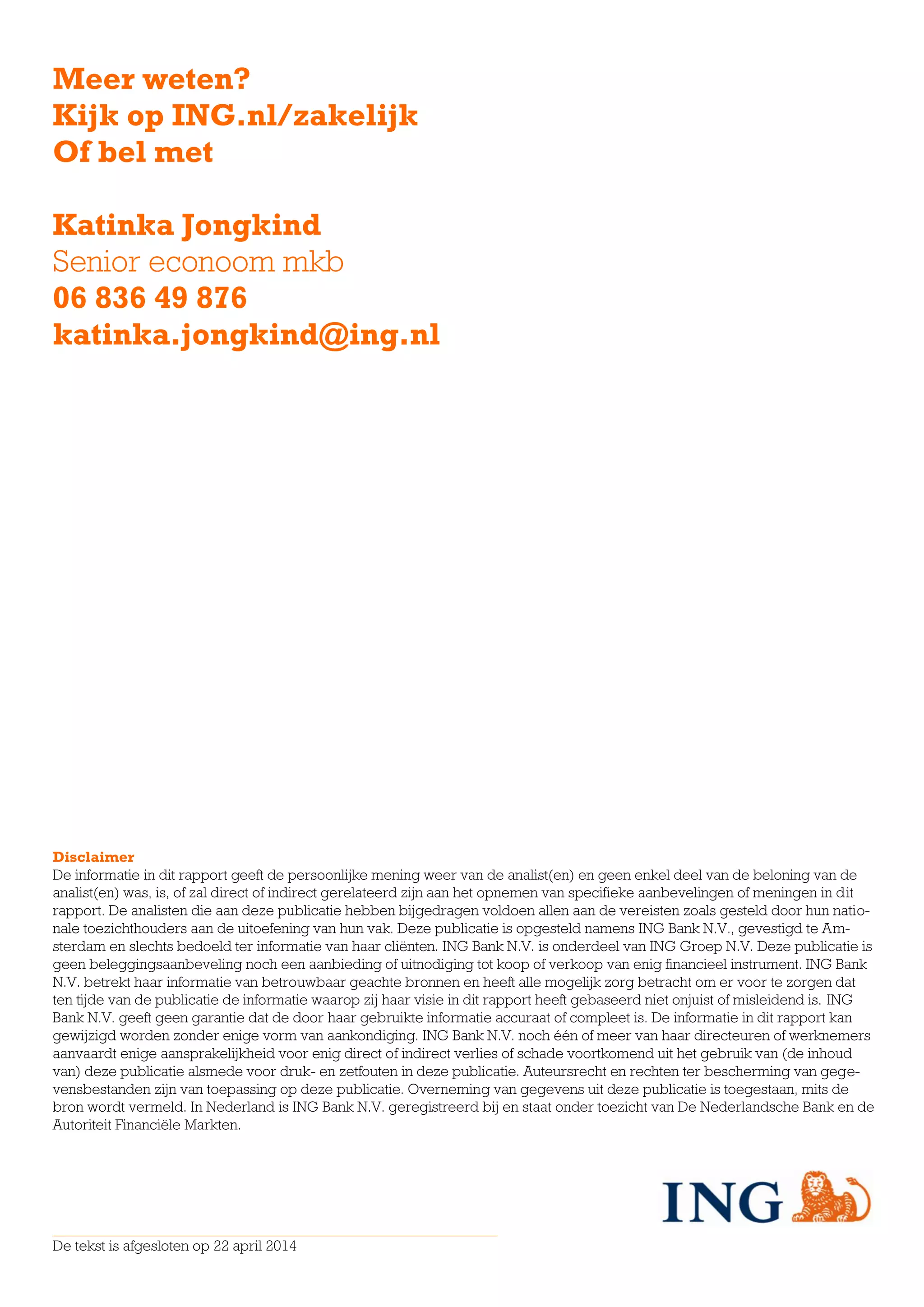 ING MKB Studie: Een derde kleinbedrijf doet zaken over de grens | PDF