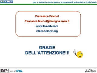 Ing. Francesca Falcone Spin Off Lca | PPT