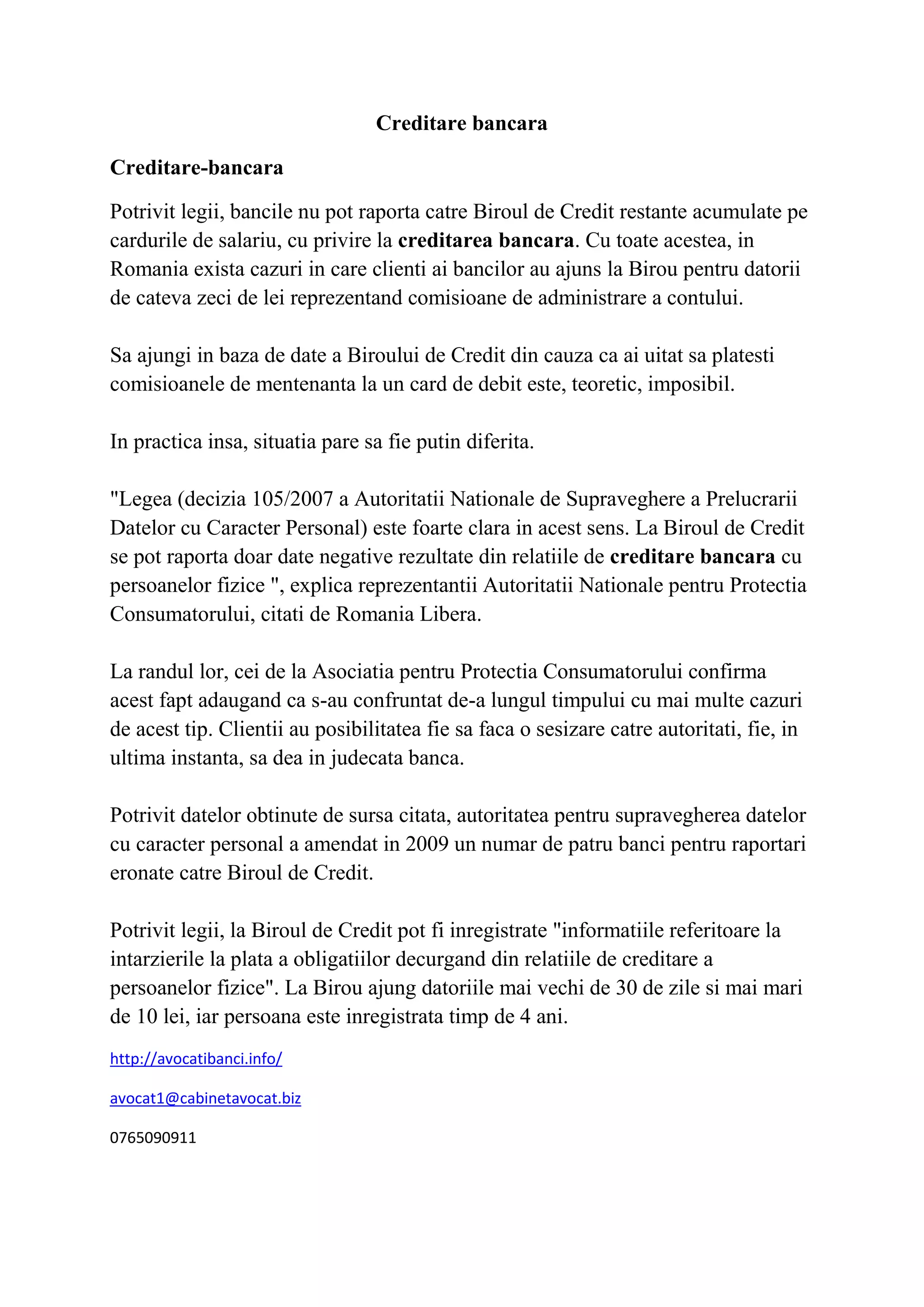 Creditare bancara | PDF