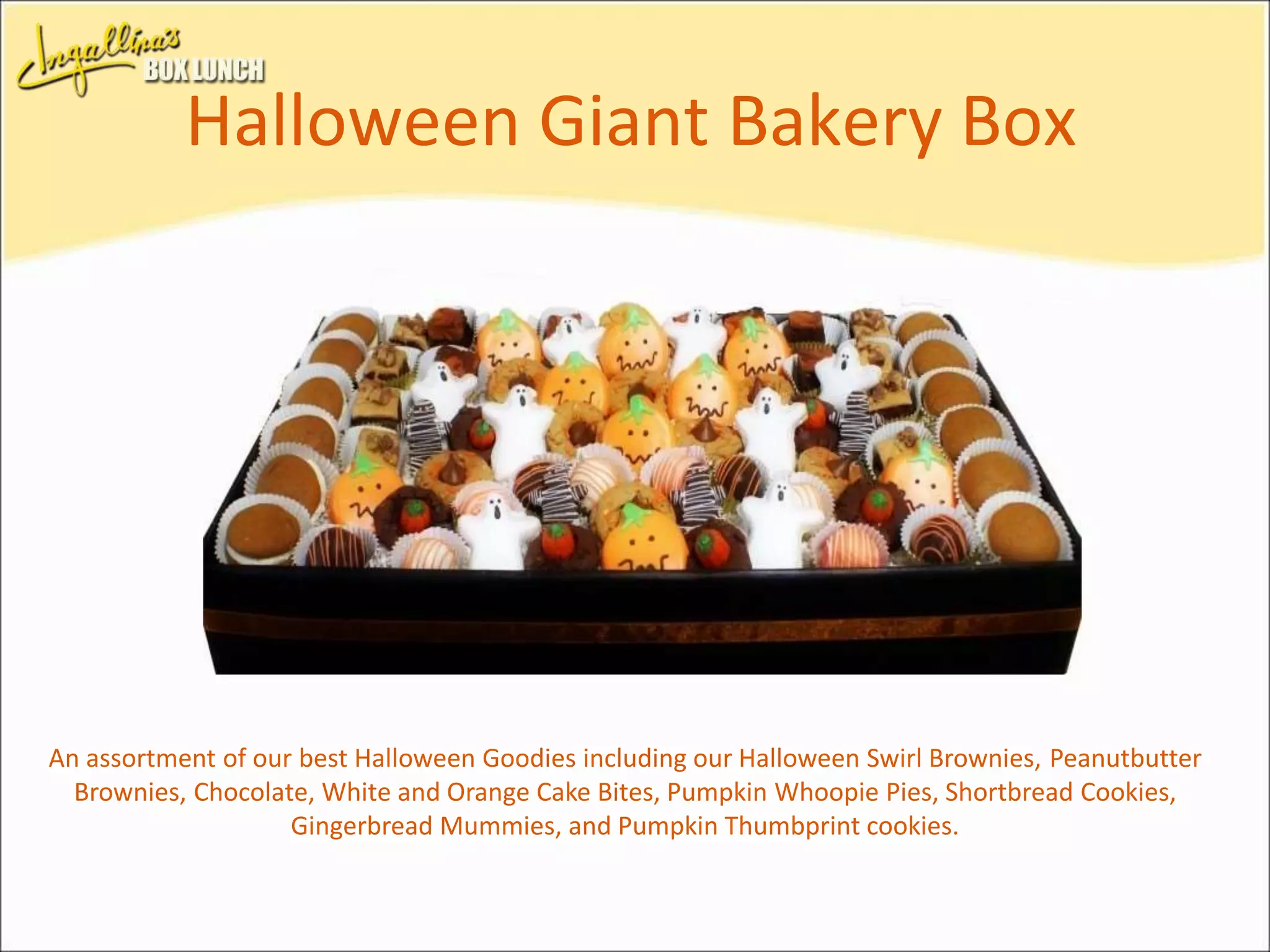 Ingallina's Box Lunch Halloween Special Cookies & Gift Basket | PPSX