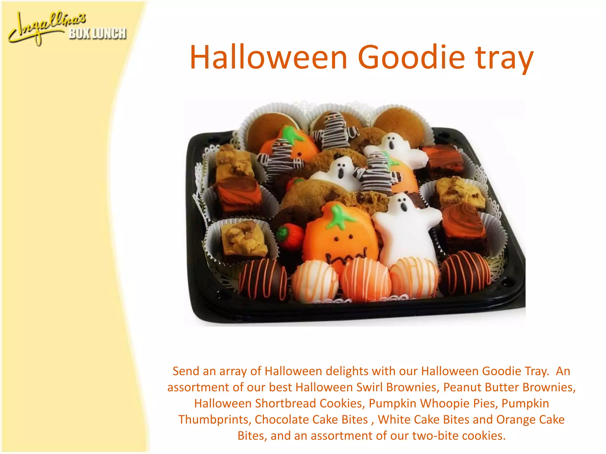 Ingallina's Box Lunch Halloween Special Cookies & Gift Basket | PPSX