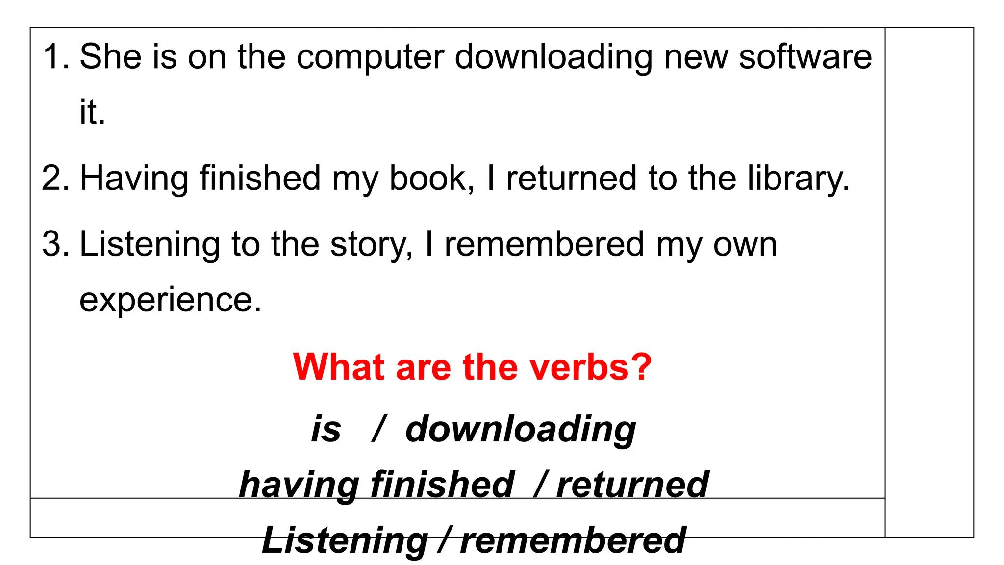 GRAMMAR ing clauses Adverb clauses for advanced students | PPT