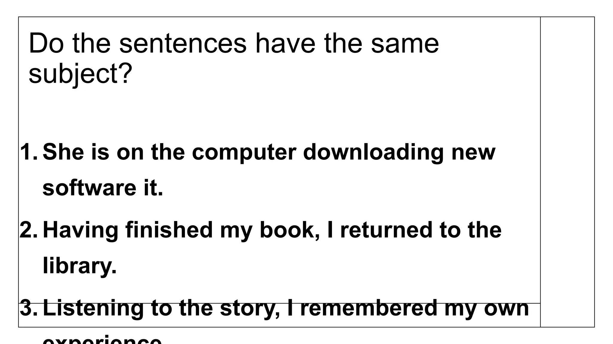 GRAMMAR ing clauses Adverb clauses for advanced students | PPT