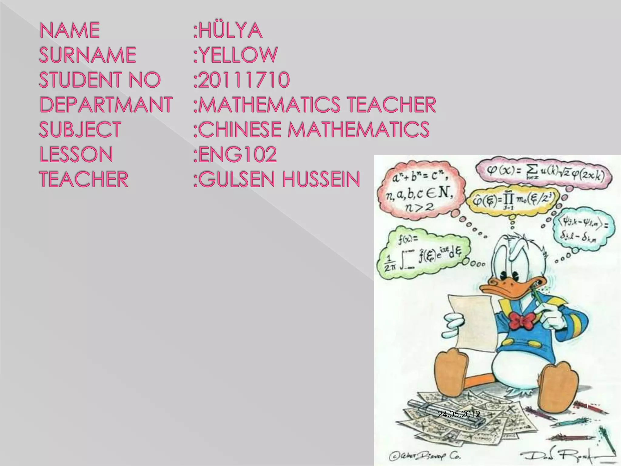 CHINESE MATHEMATICS HOMEWORK | PPTX