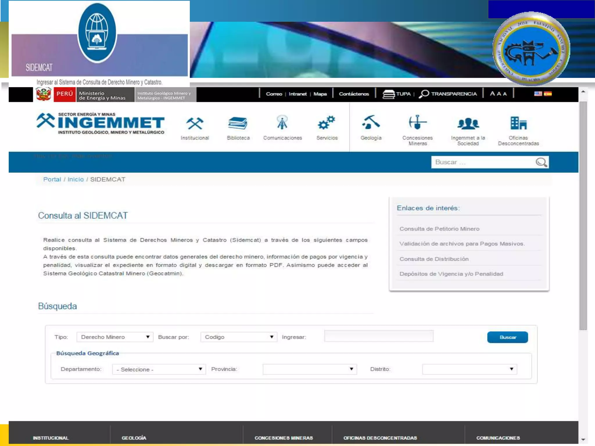 Ingemmet | PPTX