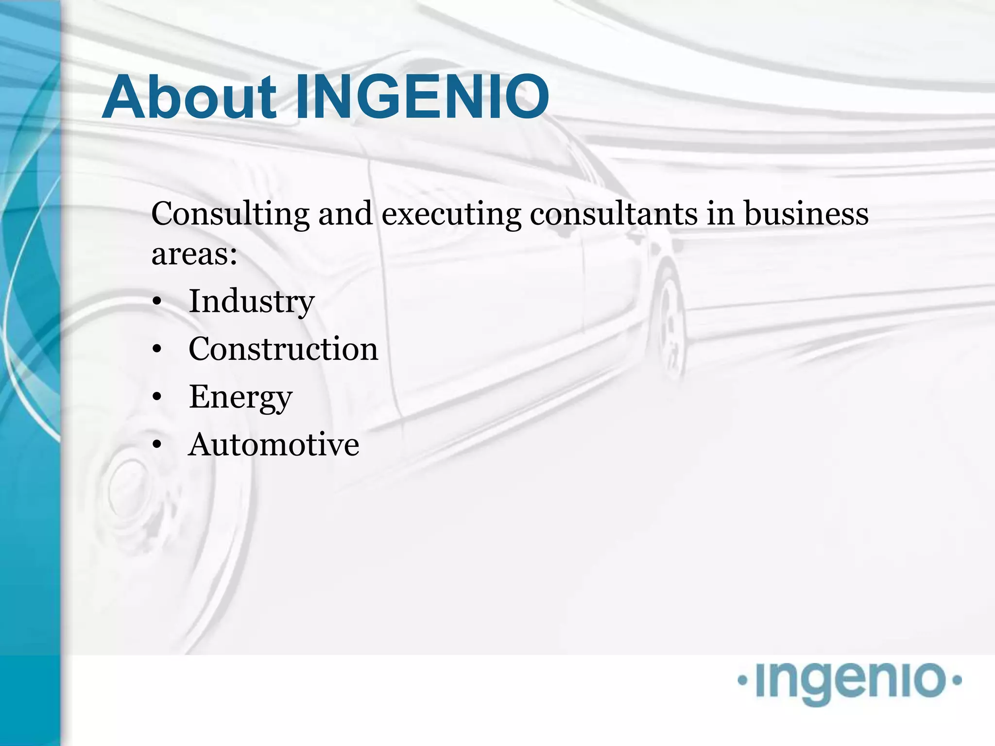 Ingenio eng presentation | PPTX