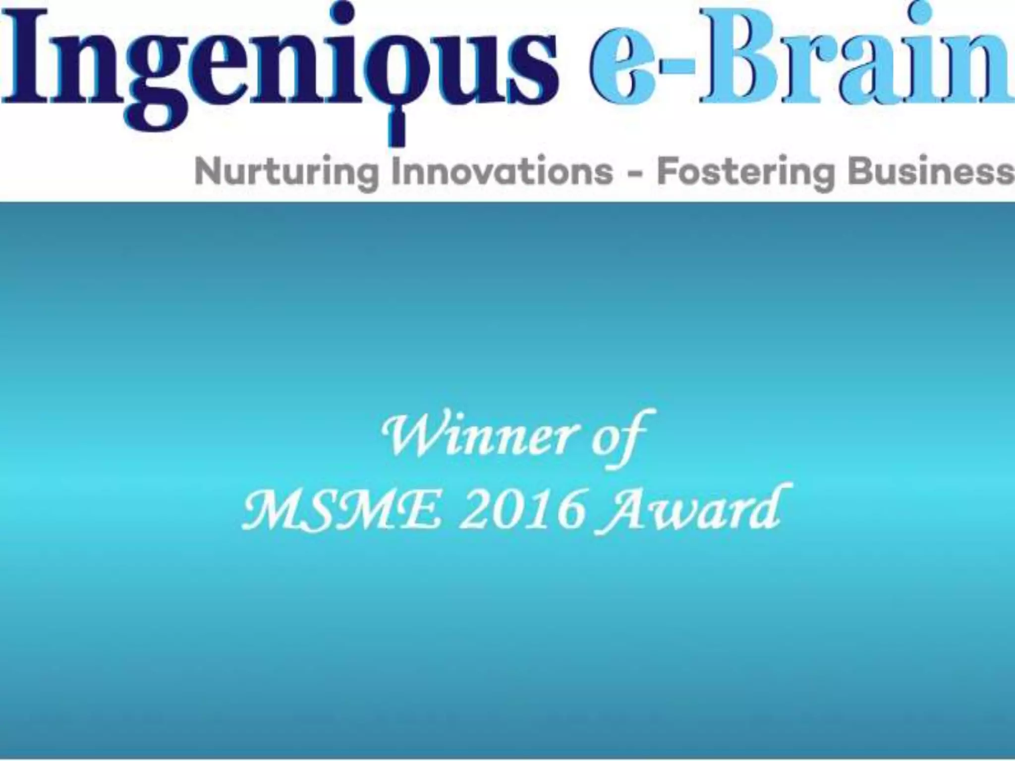 Ingenious e brain solutions presentation | PPTX