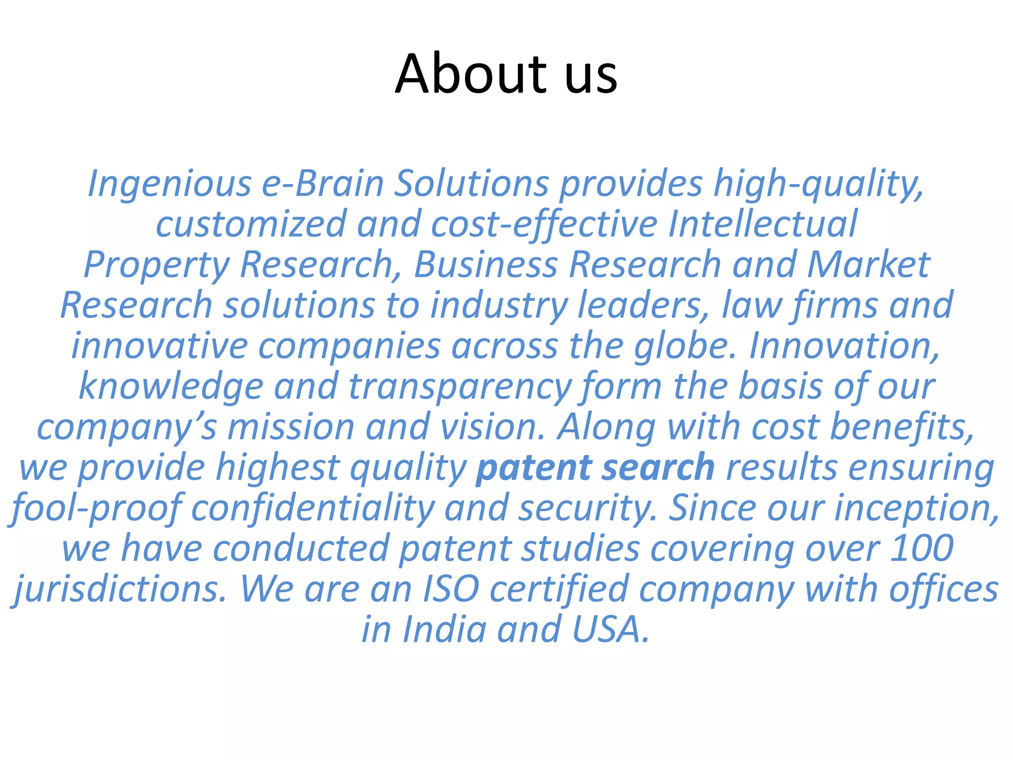 Ingenious e brain solutions presentation | PPTX