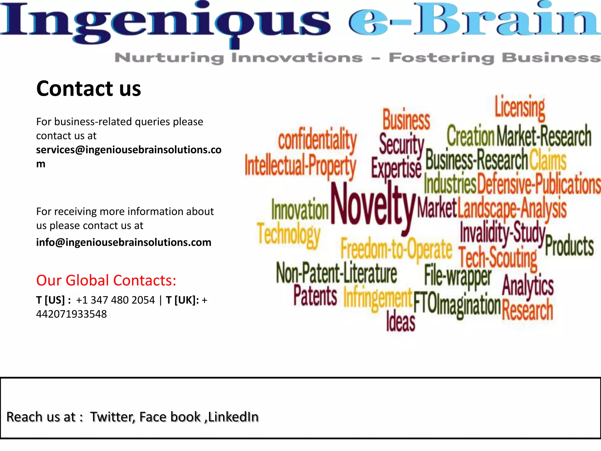 Ingenious e brain solutions presentation | PPTX