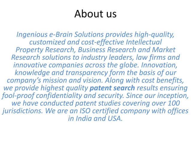 Ingenious e brain solutions presentation | PPTX