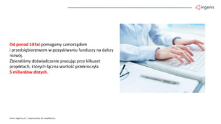 INGENIS: Budowa dróg w ramach Partnerstwa Publiczno-Prywatnego | PPT