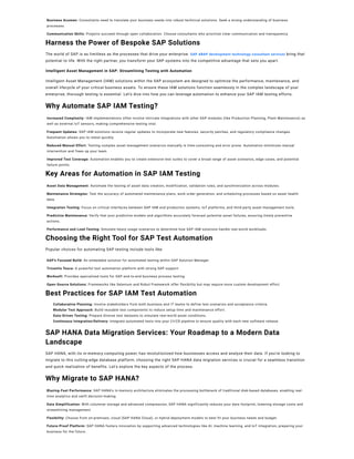 Master SAP Solutions: ABAP Reports, HANA Migrations, & Intelligent Asset Management | PDF ...