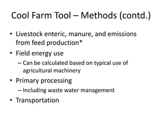 Ingersoll Cool farm tool methods oct 2011 | PDF