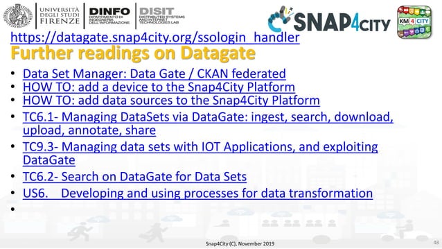 Snap4City November 2019 Course: Smart City IOT Data Ingestion ...