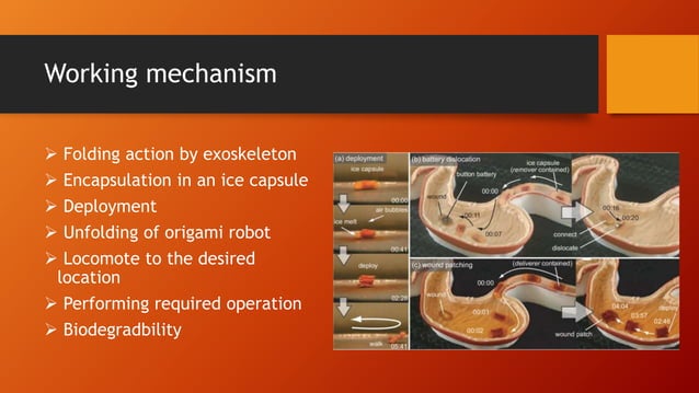 Ingestible origami robots | PPT