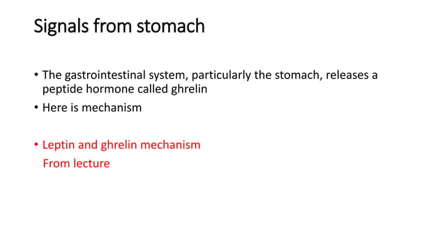 Ingestive behavior | PPT