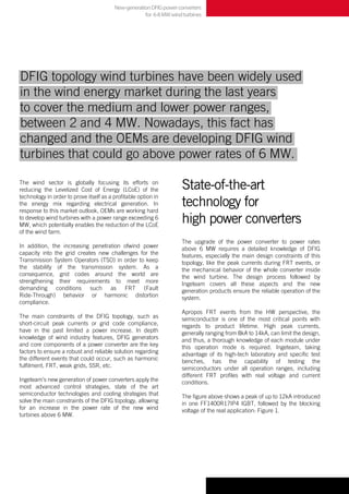 White paper - Ingeteam's new-generation power converters for 6-8 MW wind turbines | PDF | Power ...